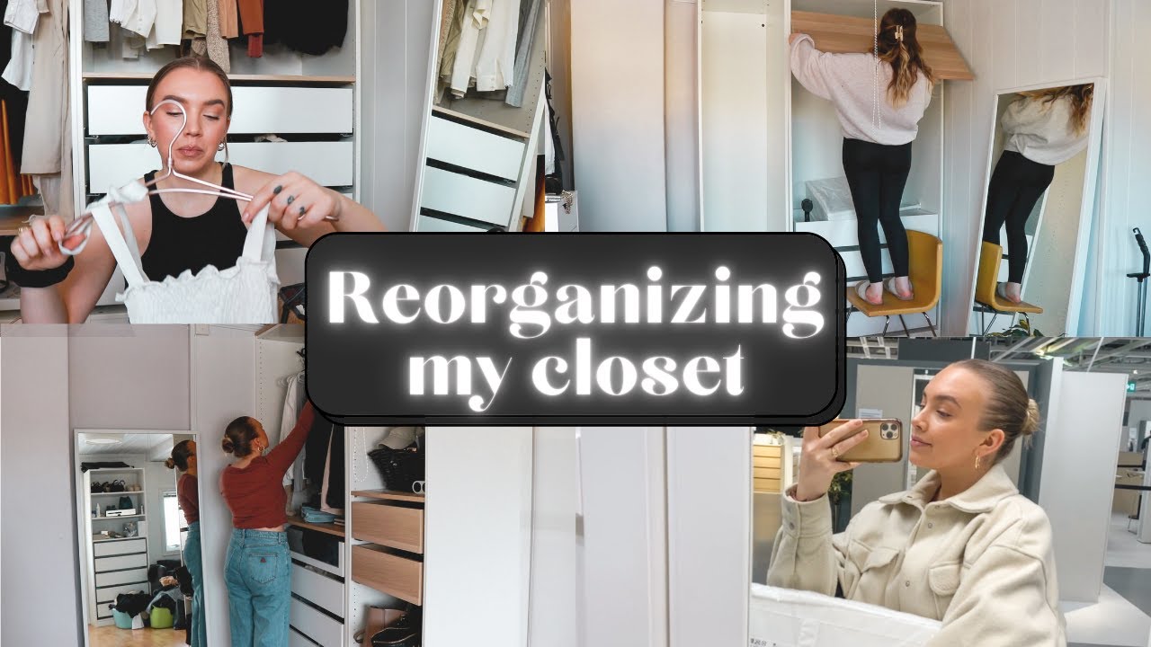 REORGANIZING MY CLOSET | WARDROBE CLEAN OUT 2021 - YouTube