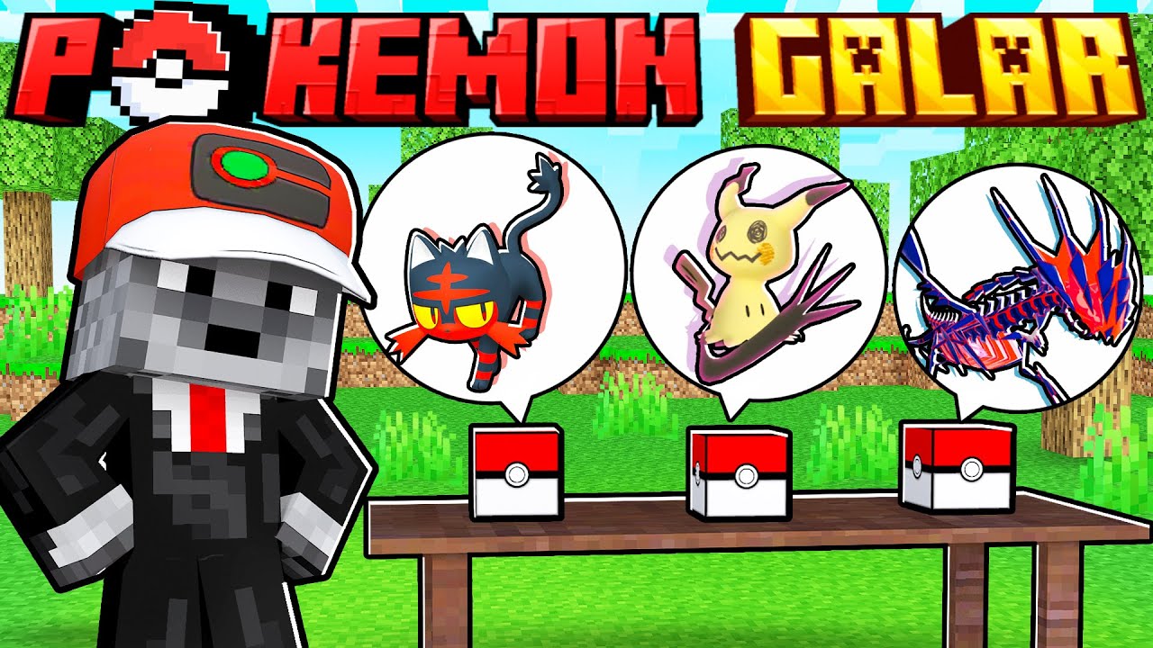 Minecraft : Pokemon Galar - O POKÉMON INICIAL DA NOVA SÉRIE! #1 - YouTube