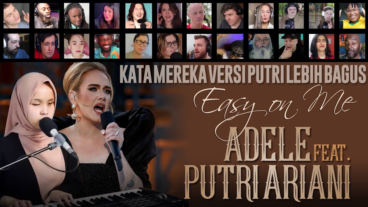 Duet Putri Arani Adele Easy on Me Reaction Compilation Premium - YouTube