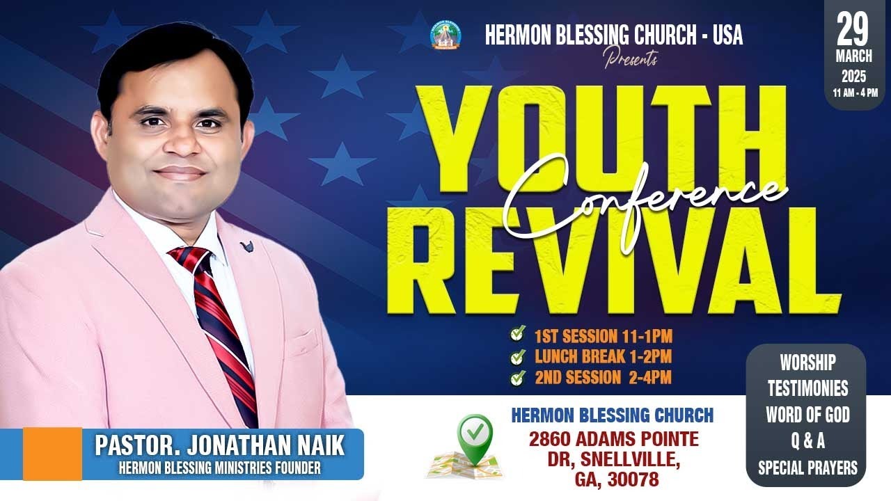 You Need Jesus || Youth Conference || Session 1|| Hermon Blessing Church USA || Pastor Jonathan ...