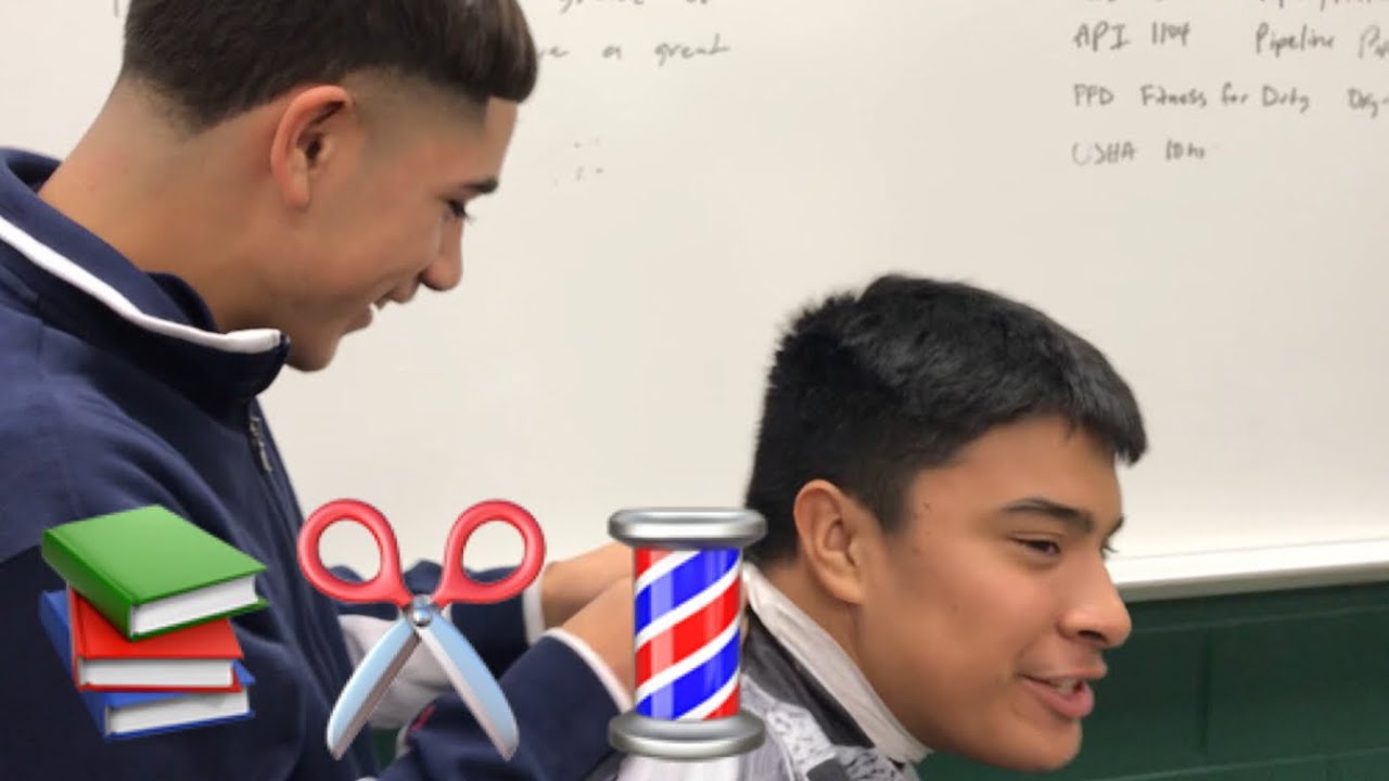 HOW TO CUT HAIR AT SCHOOL ?! - YouTube