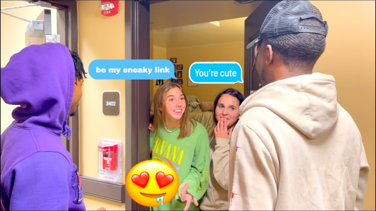 PULLING UP TO COLLEGE GIRLS DORMS UNINVITED WITH MY SNEAKY LINK ...