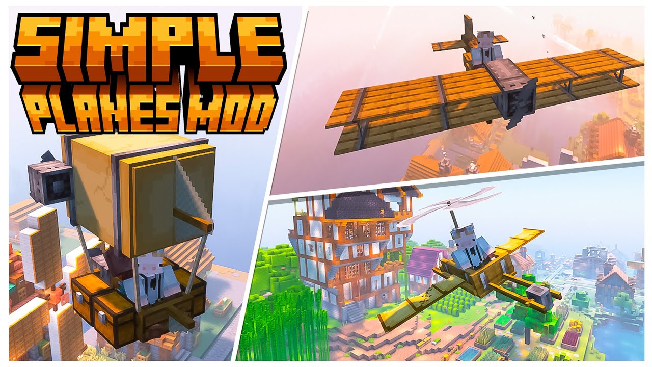 The best airplane mod in Minecraft! - YouTube