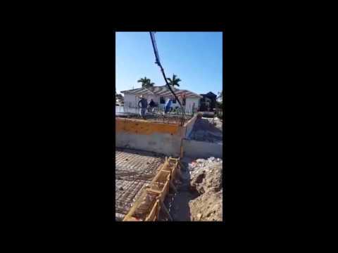 How to Build in Florida to Hurricane codes pouring the concrete Slab ...