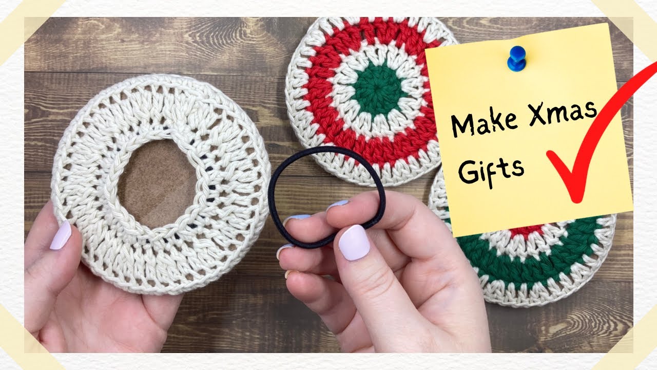 Crochet coaster covers with this simple trick! | Quick Crochet Project ...
