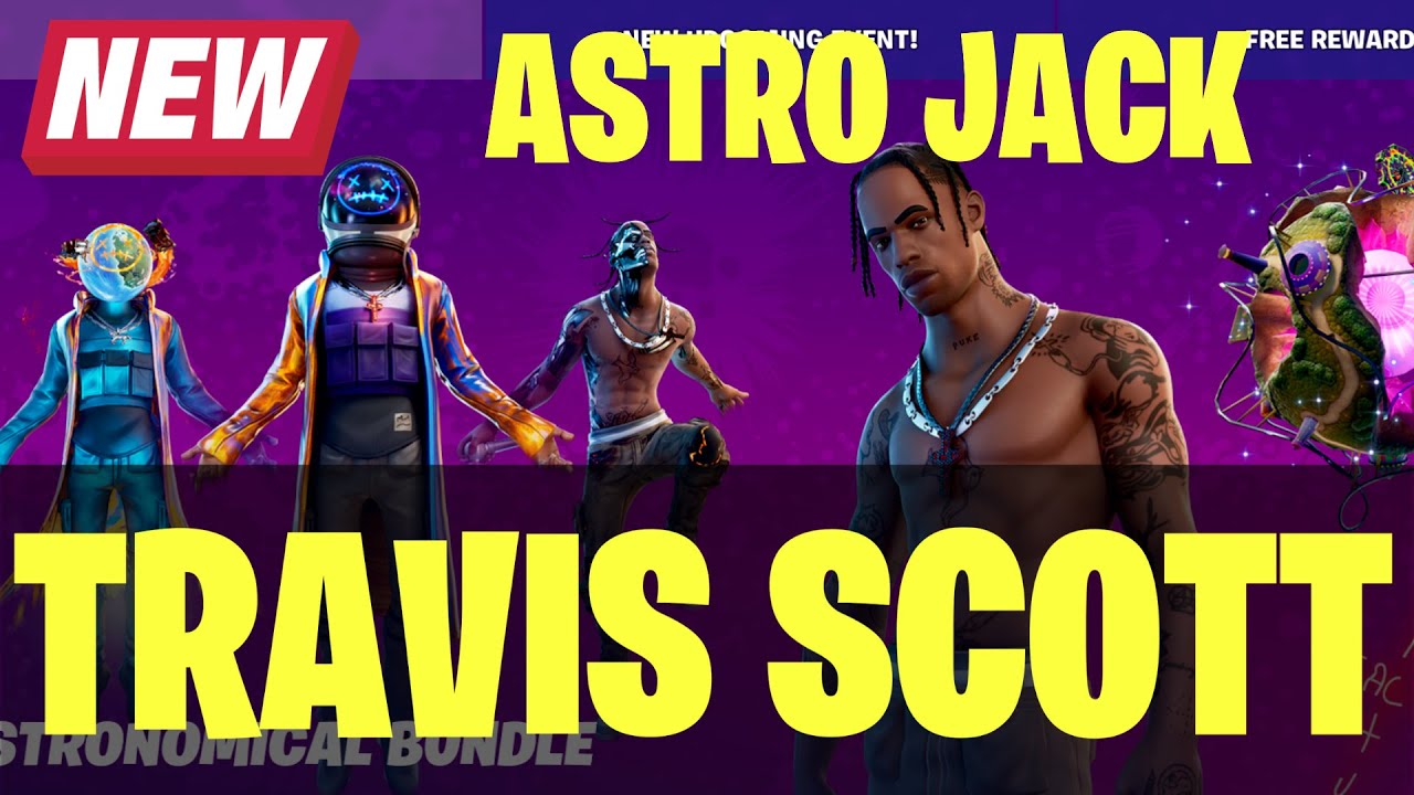 First Look At The Travis Scott & Astro Jack Fortnite Skin - YouTube