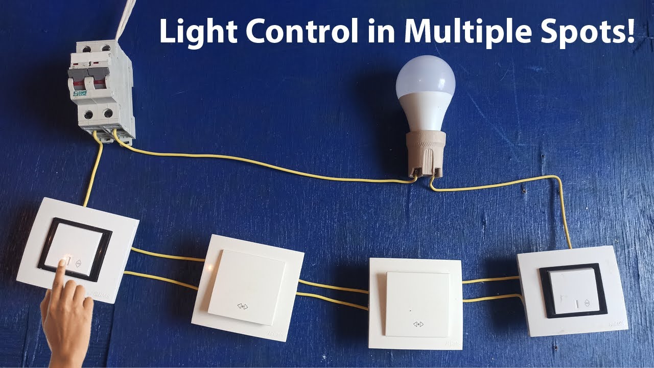 How to Control a Light from 4 Different Locations | Easy Wiring ...