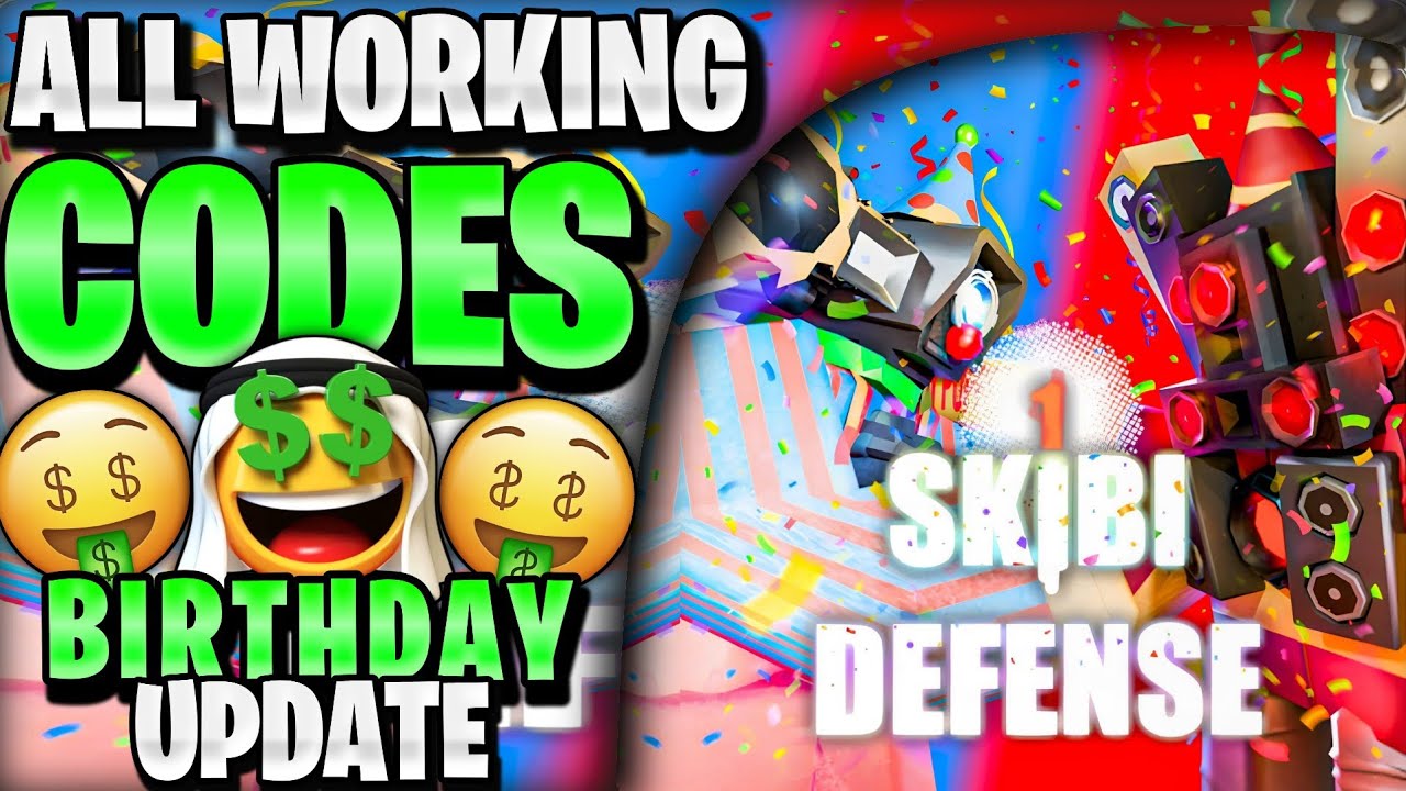 🔥*NEW* ALL WORKING ANNIVERSARY UPDATE CODES For Skibi Defense! Roblox ...