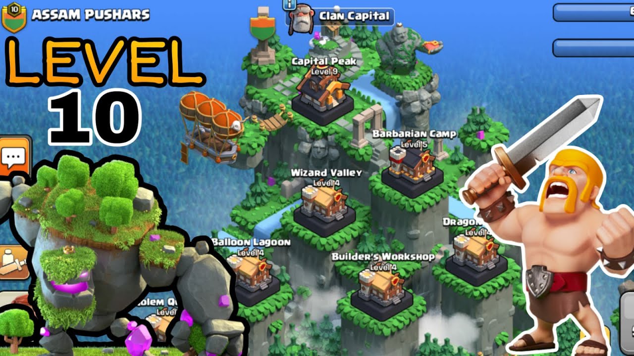 Coc Live - Live Clan Capital lvl 10 / Clash of clans Live - YouTube