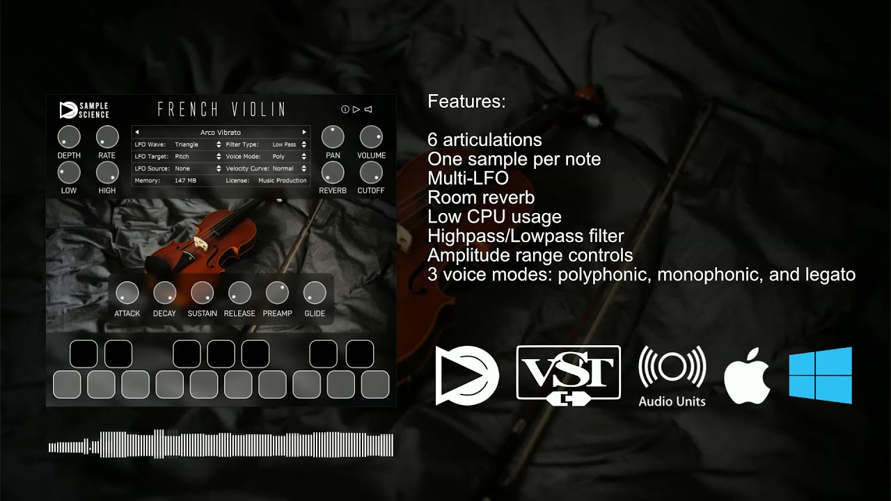 French Violin FREE VST/AU plugin for Windows and macOS - YouTube