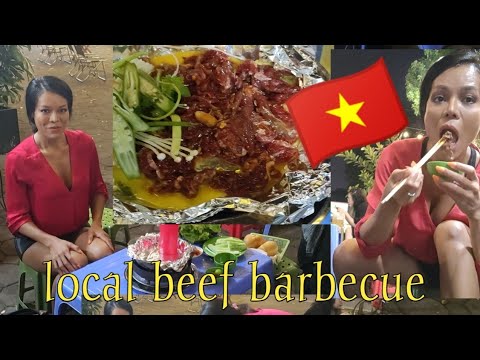 Eat local beef barbecue street food - YouTube