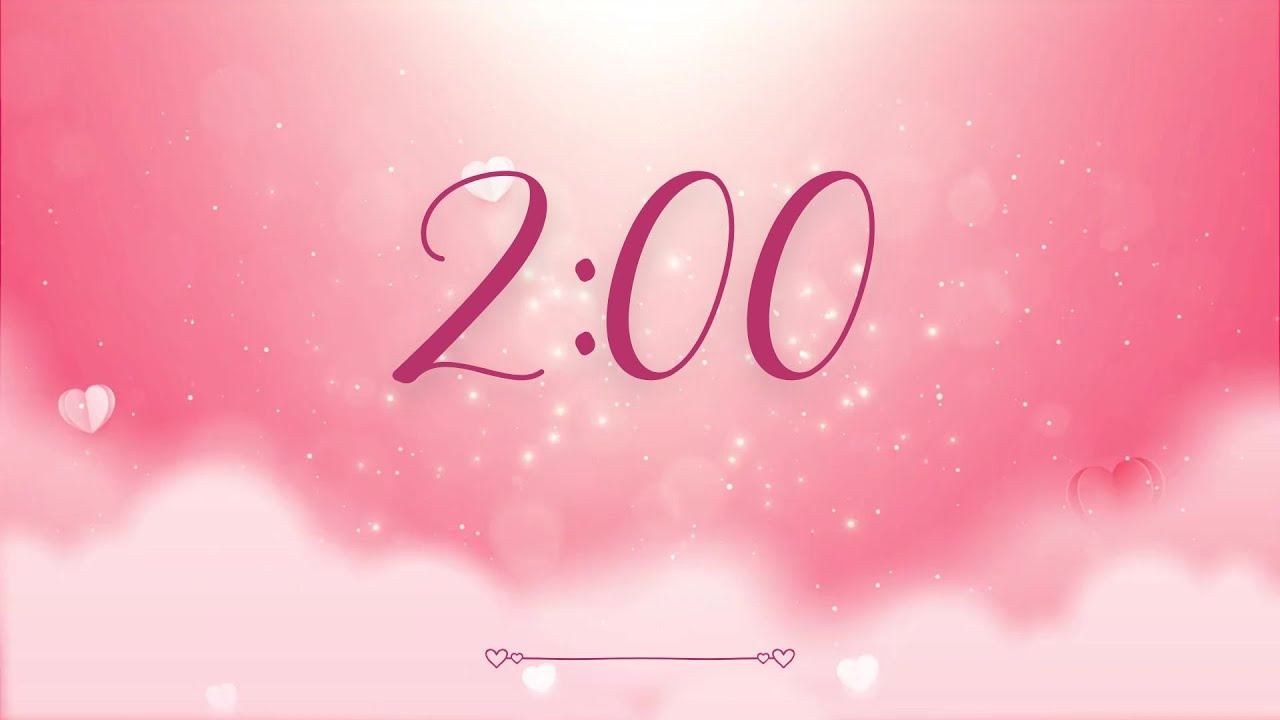 2 Minute Valentine's Day Timer | Heart Timer - YouTube