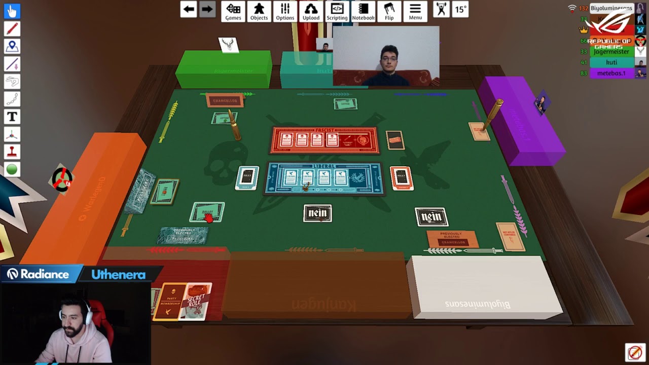 UTHENERA - TABLETOP SİMULATOR SECRET HİTLER OYNUYOR #4 - YouTube