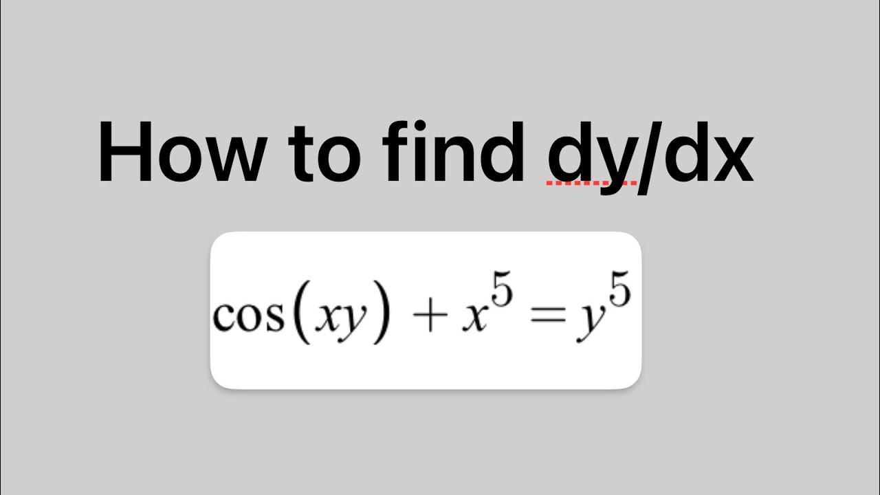 Calc AB finding derivative: implicit derivatives!! - YouTube