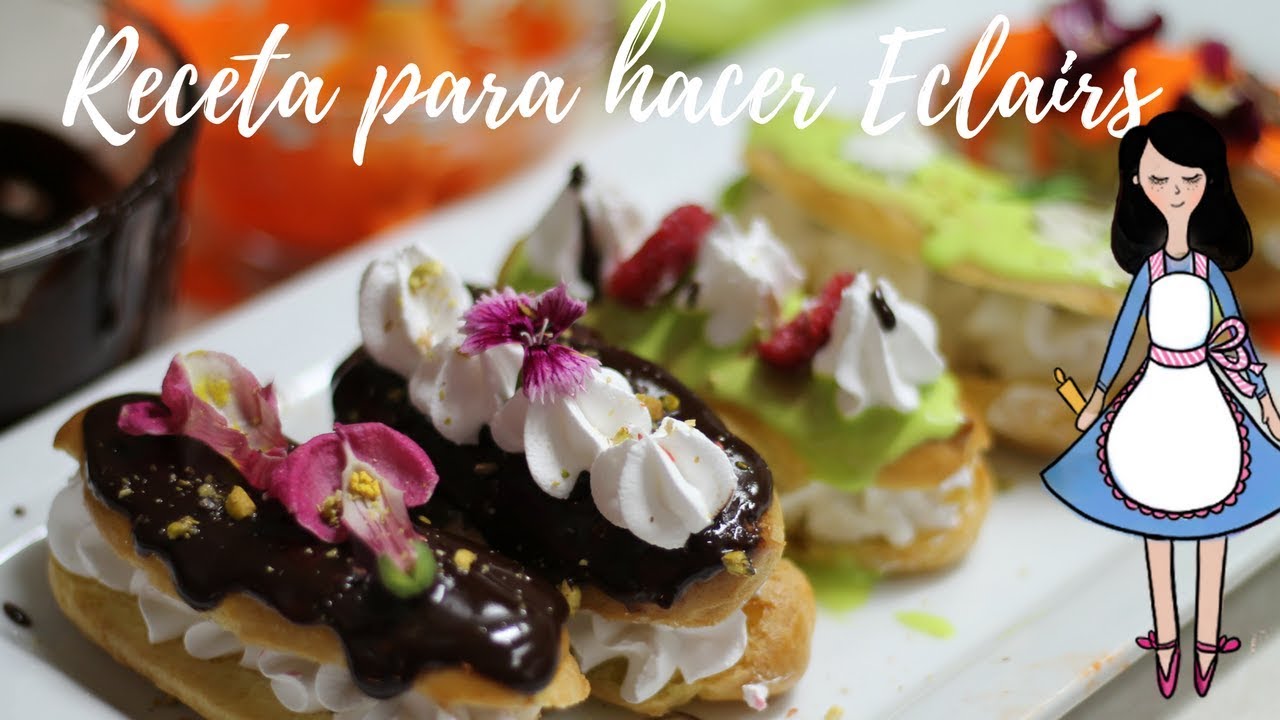 Receta para hacer Eclairs - YouTube