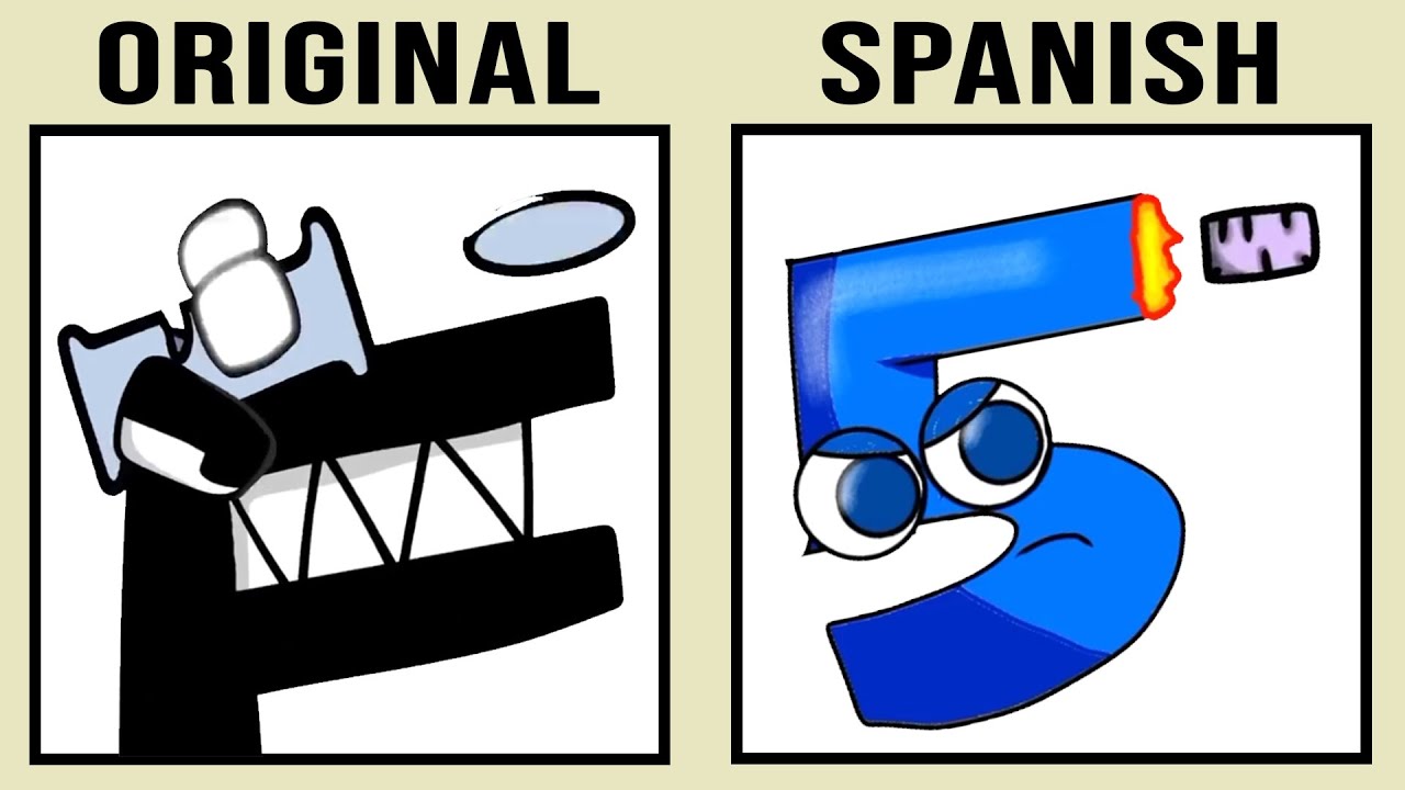 Alphabet lore vs Spanish Number Lore Comparison - YouTube