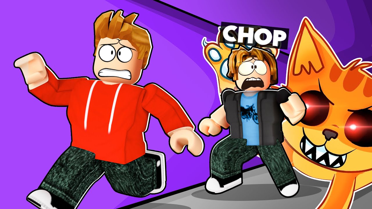 ROBLOX CHOP AND FROSTY ESCAPE BLEH CAT OBBY CHALLENGE - YouTube