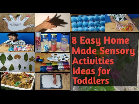 8 Easy Home Made Sensory Activities for kids or toddlers.... - YouTube