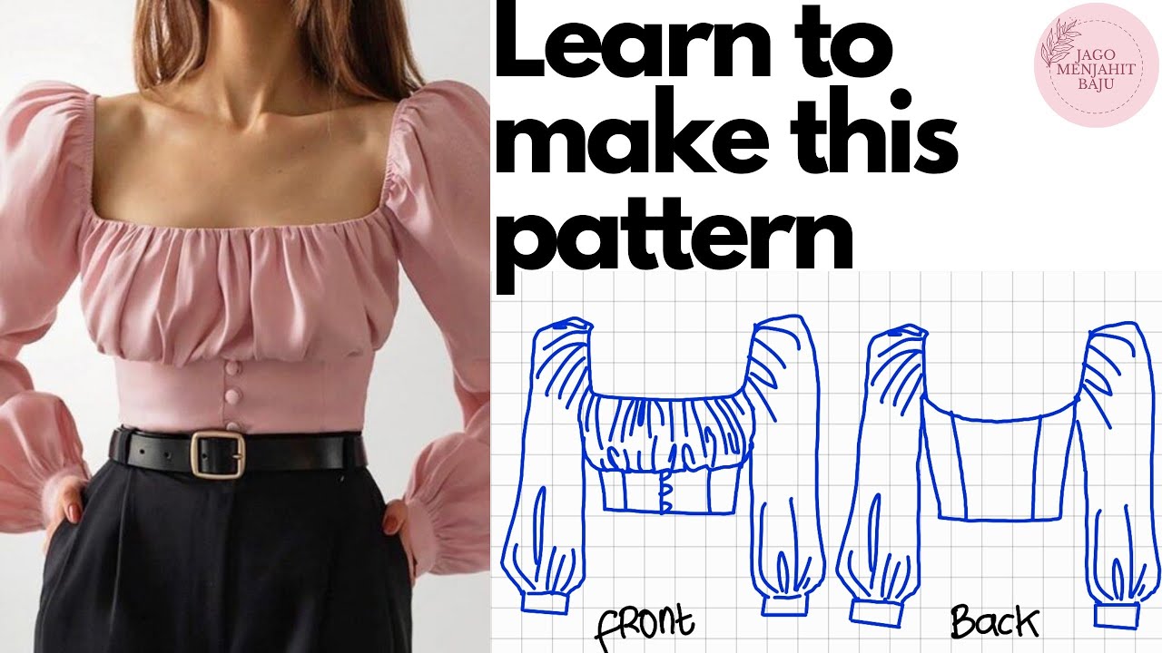 Pattern Making Blouse / Pecah Pola Blus - YouTube
