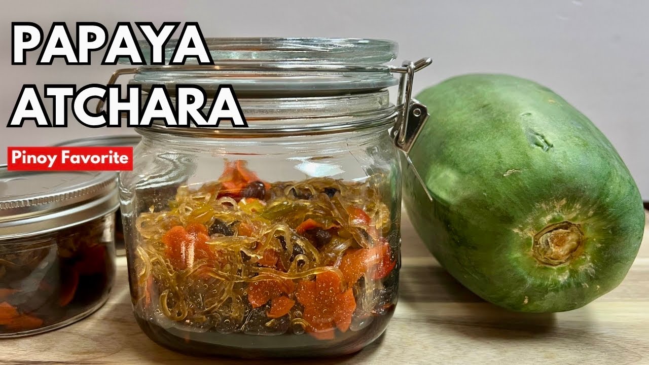 Delicious Papaya Achara: Filipino Style Recipe Unveiled! | ASMR - YouTube