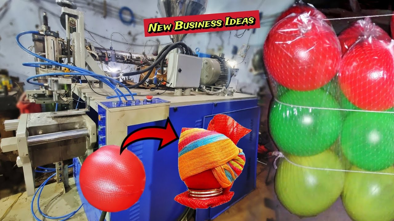 राजस्थानी साफा बॉल बनाने की Automatic मशीन 😍 | Plastic Ball Making ...