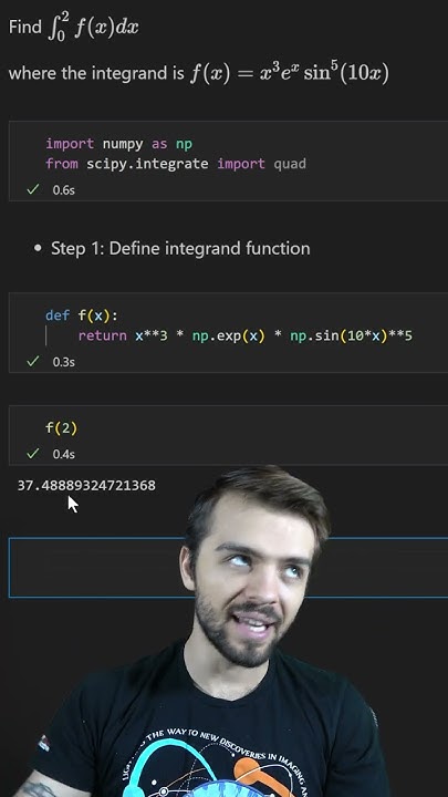 Integral Calculus In Python Python Coding Shorts Youtube