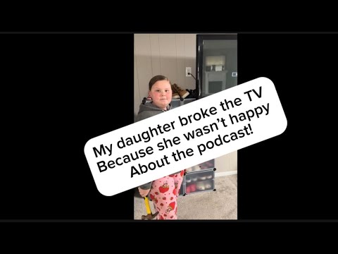 Amelia got angry and broke the TV because her name wasn’t mentioned on the podcast.       #viral