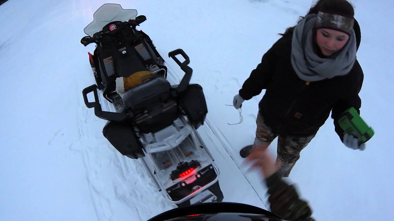 First Ice fishing with the girls in the Adirondacks 2016 - YouTube