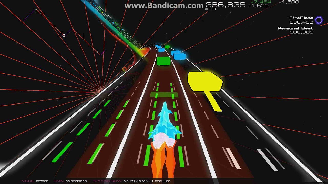 [Audiosurf 2 - Eraser] Pendulum - Vault (Vip Mix) - YouTube