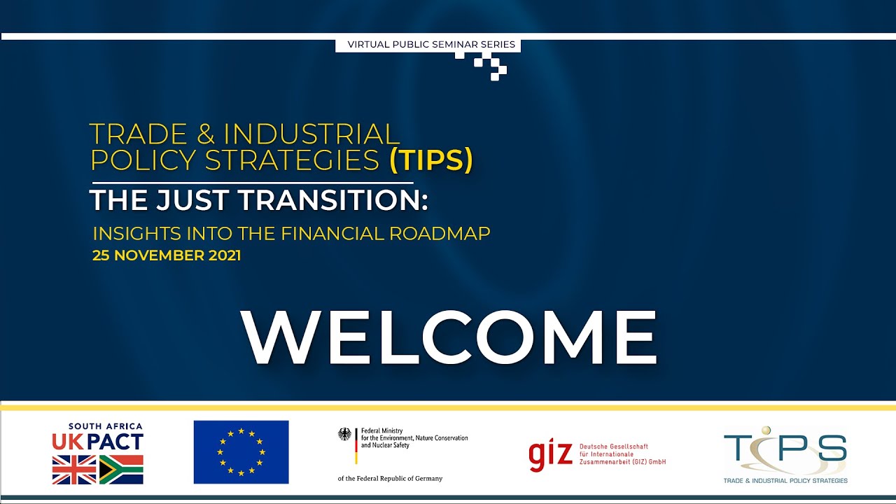 The Just Transition: Insights into the Financial Roadmap - YouTube
