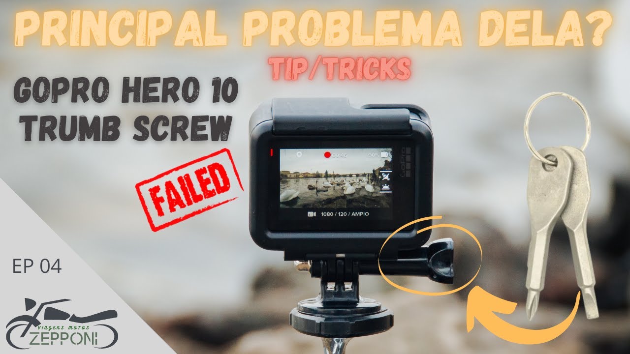 GOPRO HERO 10 * THUMB SCREW FIX TIPS AND TRICKS #motovlog #motodica ...