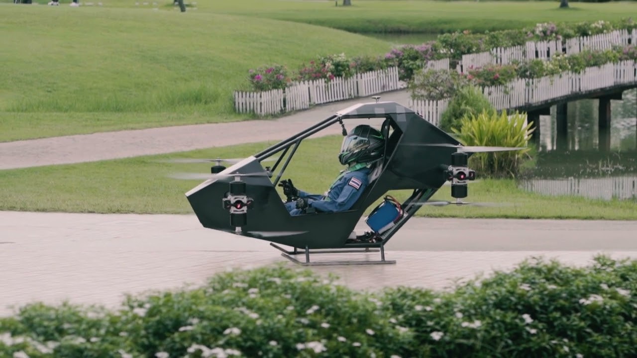 Thailand 1st Personal Flying Car by Pulse X - YouTube