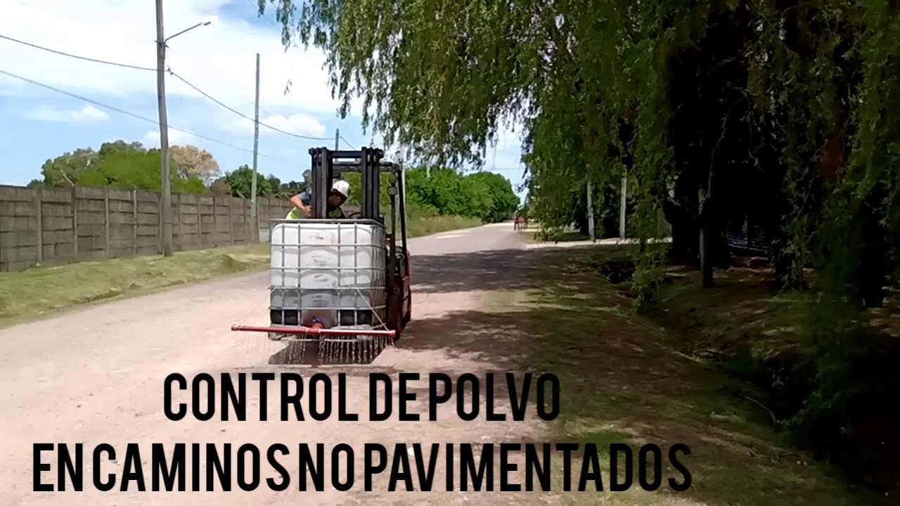 Control de polvo en caminos no pavimentados - YouTube