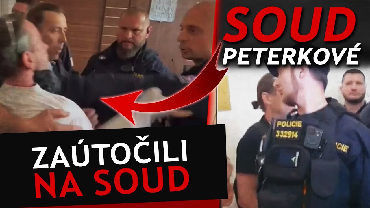 Dav debilů vtrhl k soudu s Peterkovou! | Jak těžký je život „utlačovaných?“ - YouTube