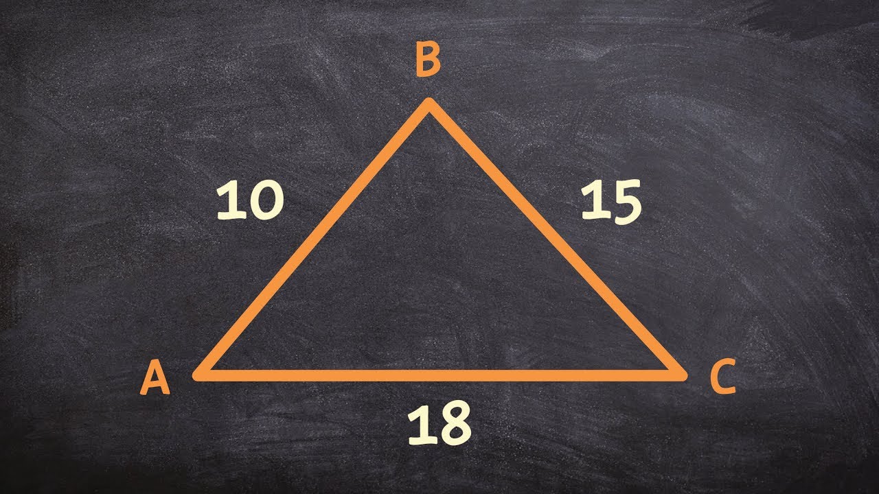 How to find the area of a triangle using heron's formula - YouTube
