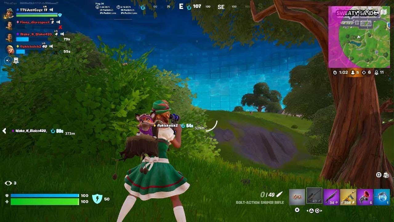 Craziest 1v4 Clutch Fortnite - YouTube