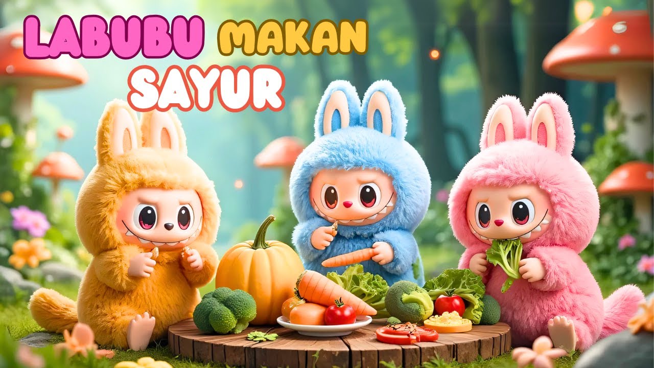 LAGU LABUBU MAKAN SAYUR #labubu #laguanakindonesia #laguedukasi - YouTube