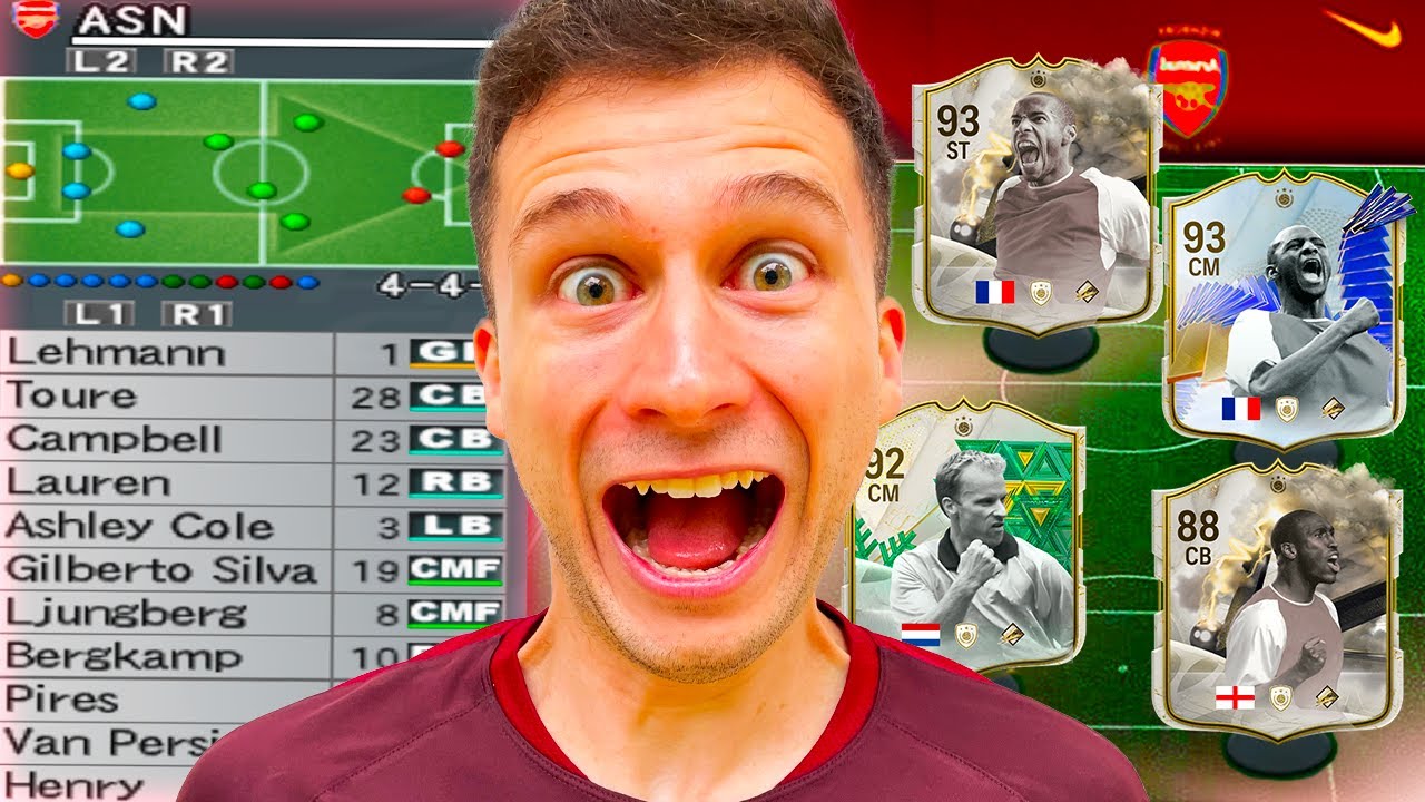 MONTEI O TIME LENDÁRIO DO ARSENAL E JOGUEI A WL!! EA FC 24 ULTIMATE ...