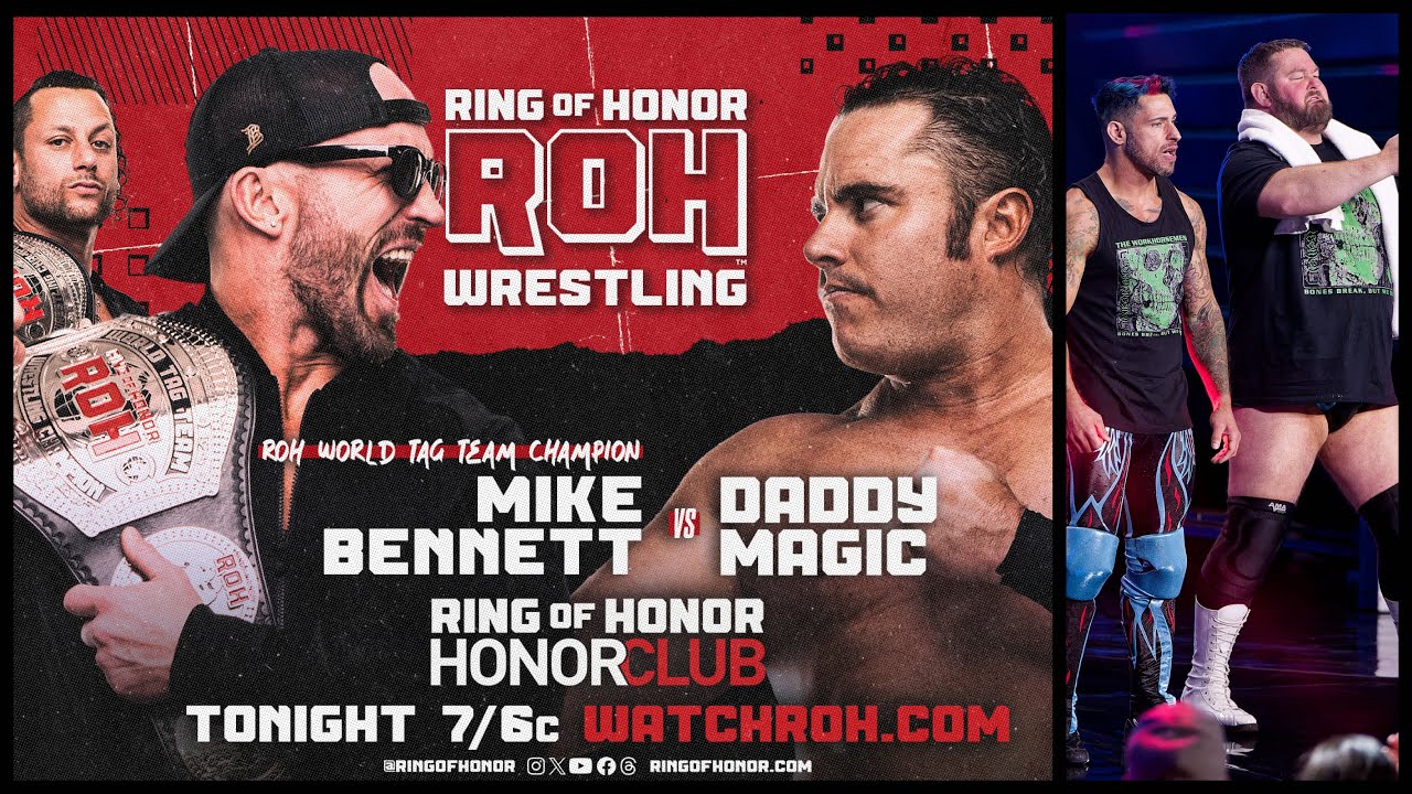 ROH TV Review:Mike Bennett vs Daddy Magic/the Workhorsemen Reunite ...