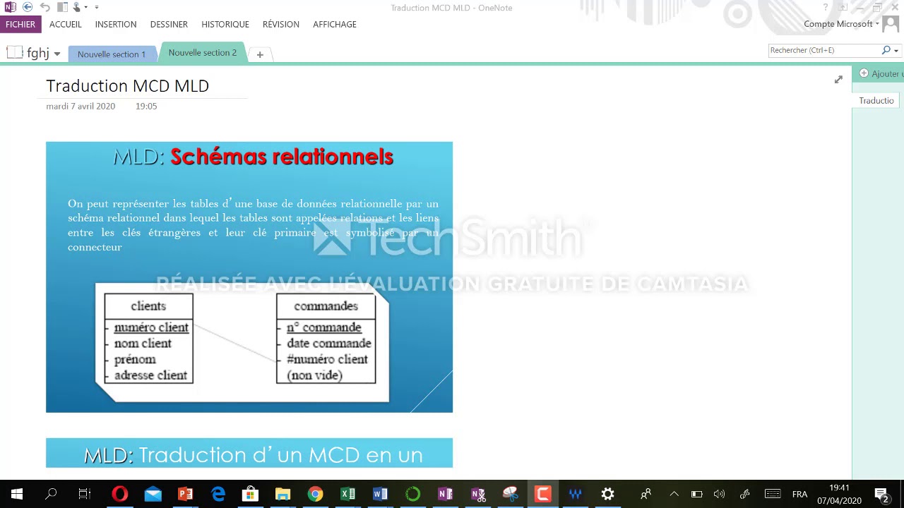 Traduction de MCD en MLD - YouTube
