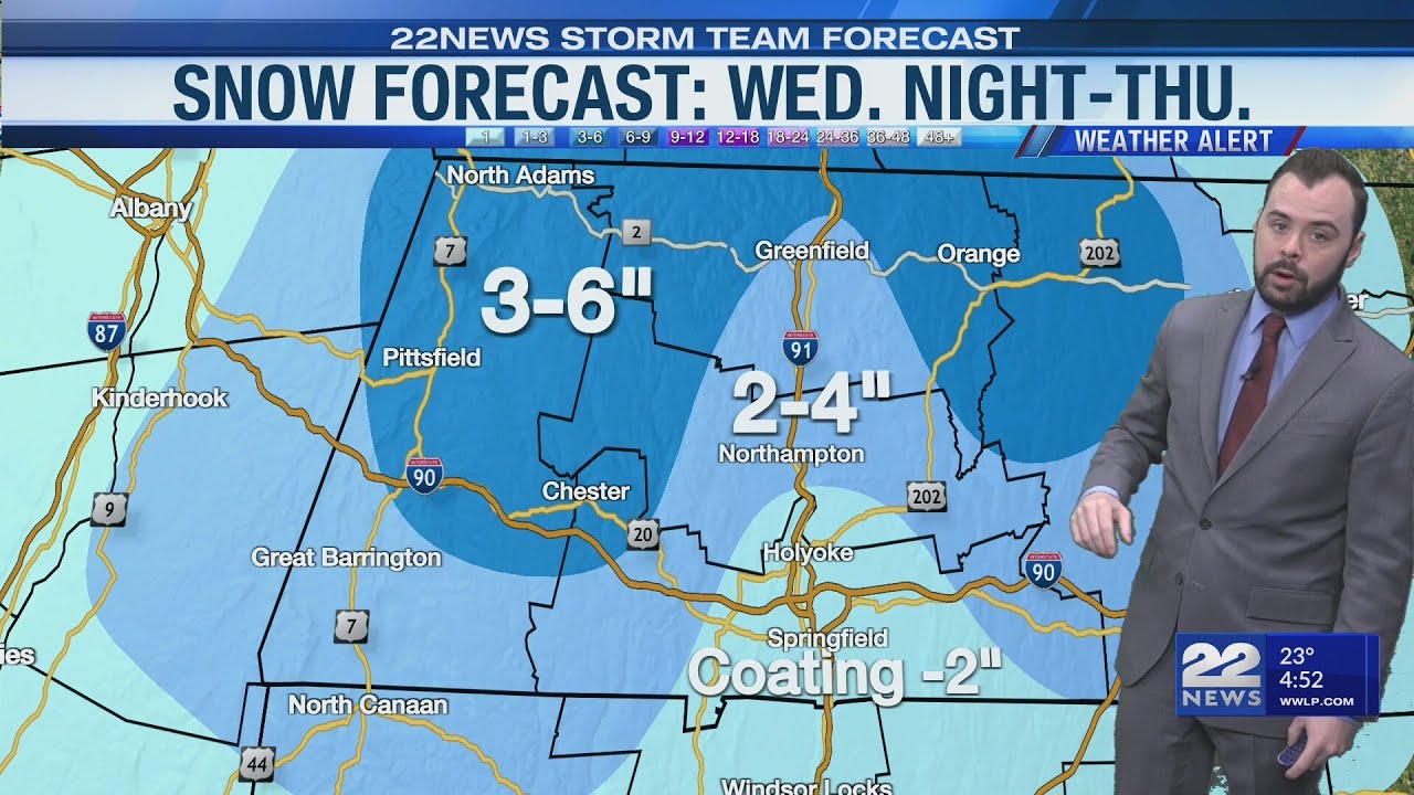 WEATHER ALERT: Snow Wednesday evening through Thursday morning - YouTube