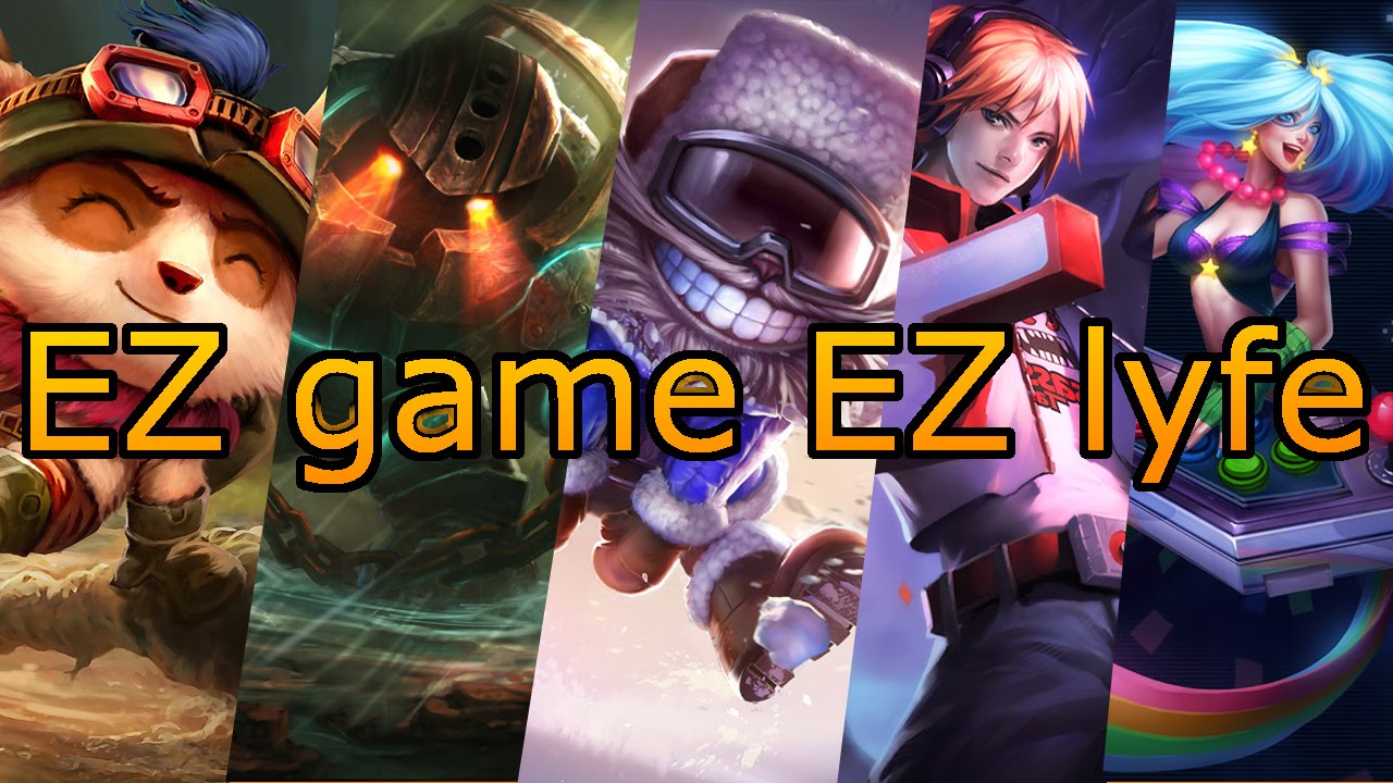 LoL Funny Fails and Outplays - EZ GAME EZ LYFE - YouTube