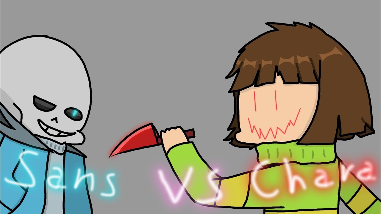 sans vs chara animation| sans animation|undetale animation - YouTube