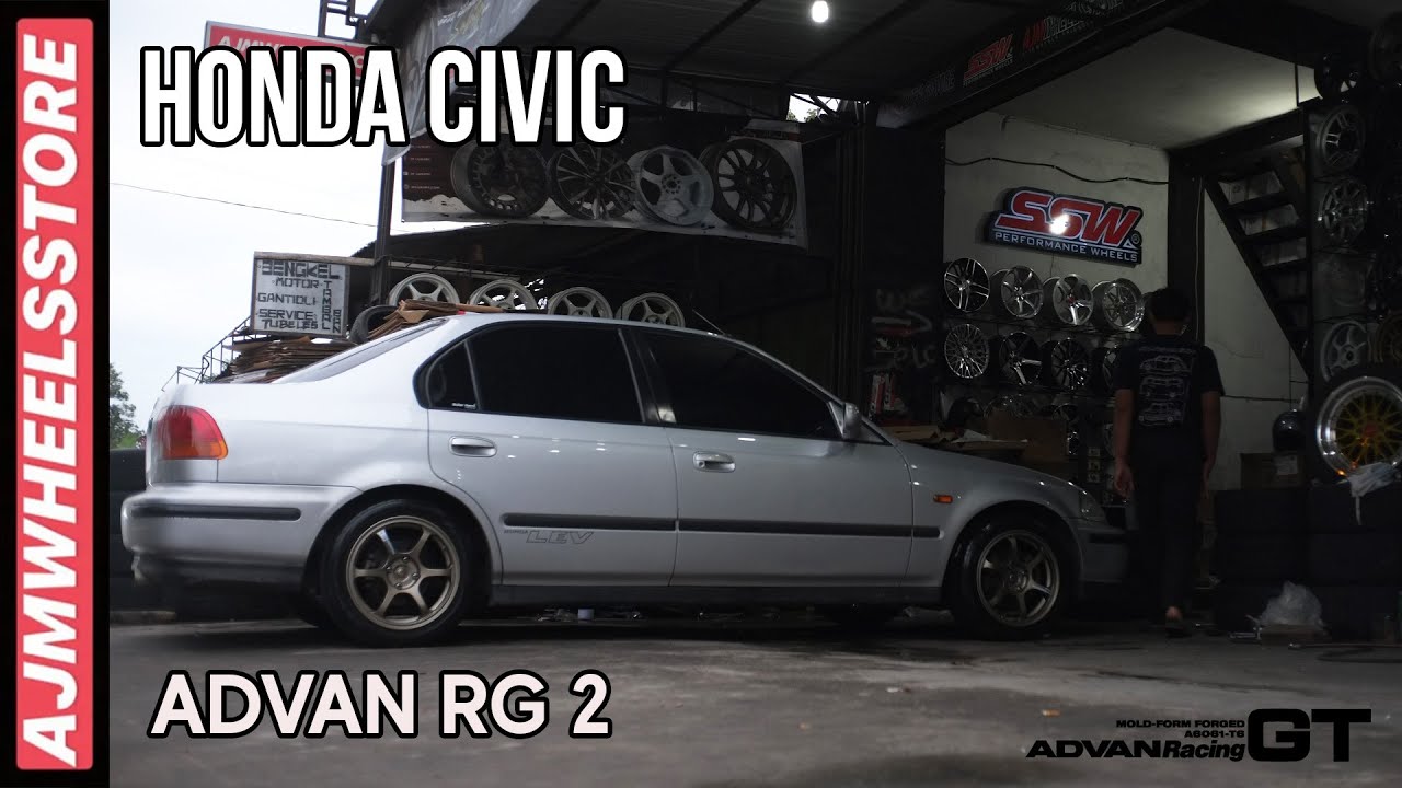 MODIFIKASI HONDA CIVIC VELG ADVAN RG 2 // AJMHEELSSTORE - YouTube