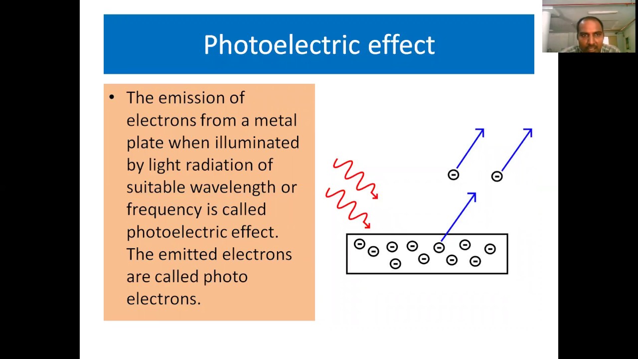 Photoelectric effect and Einstein’s equation by Dr Sridhar Mandava ...