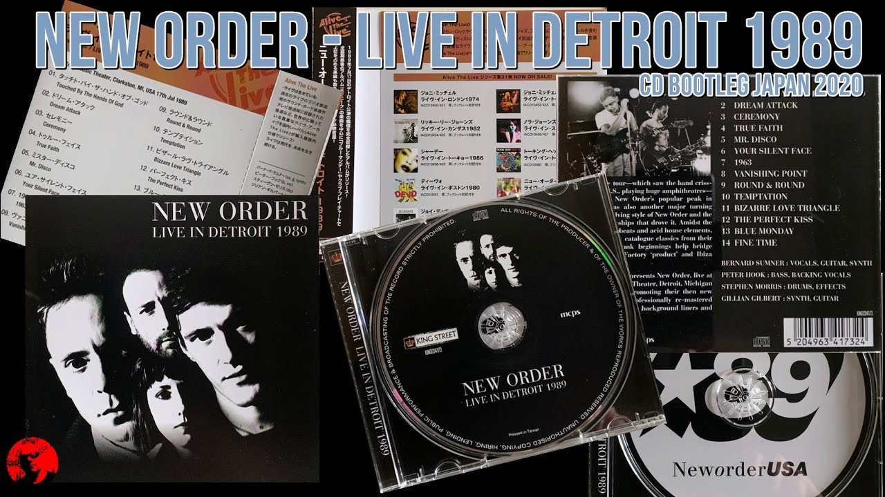 New Order - Live In Detroit 1989 (CD Bootleg Japan 2020) - YouTube