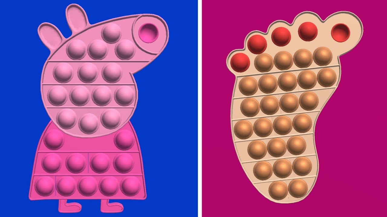 Pop them All! Very satisfying and relaxing ASMR slicing game - YouTube