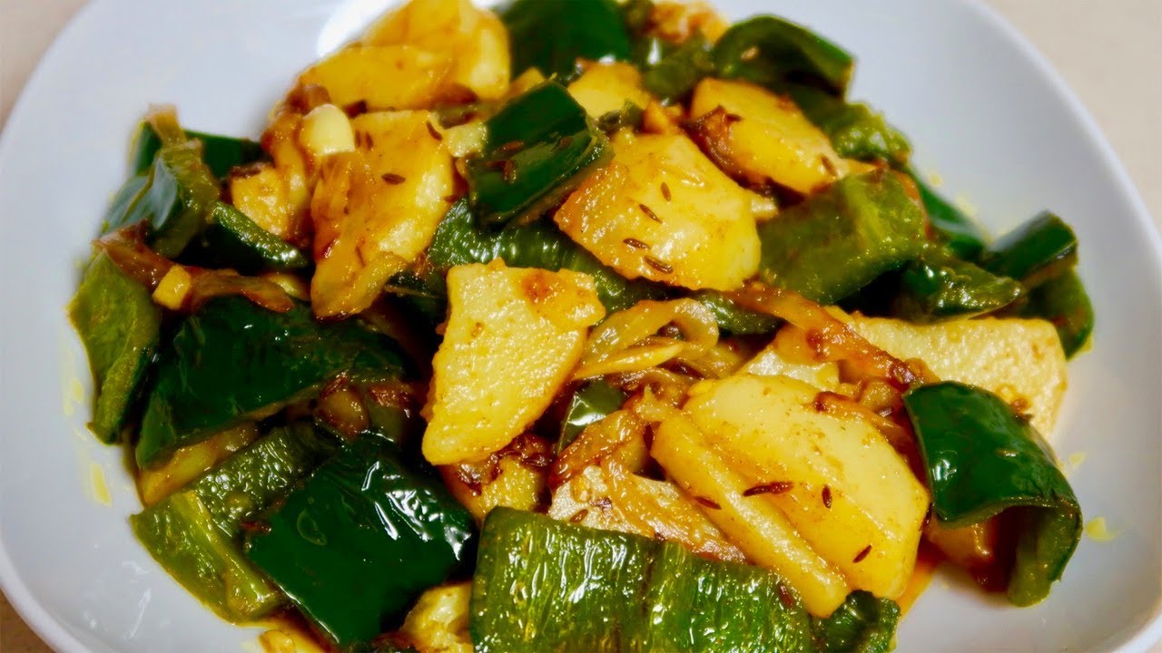 Shimla Mirch aur Aloo recipe | शिमला मिर्च आलू की टेस्टी सूखी सब्ज़ी ...
