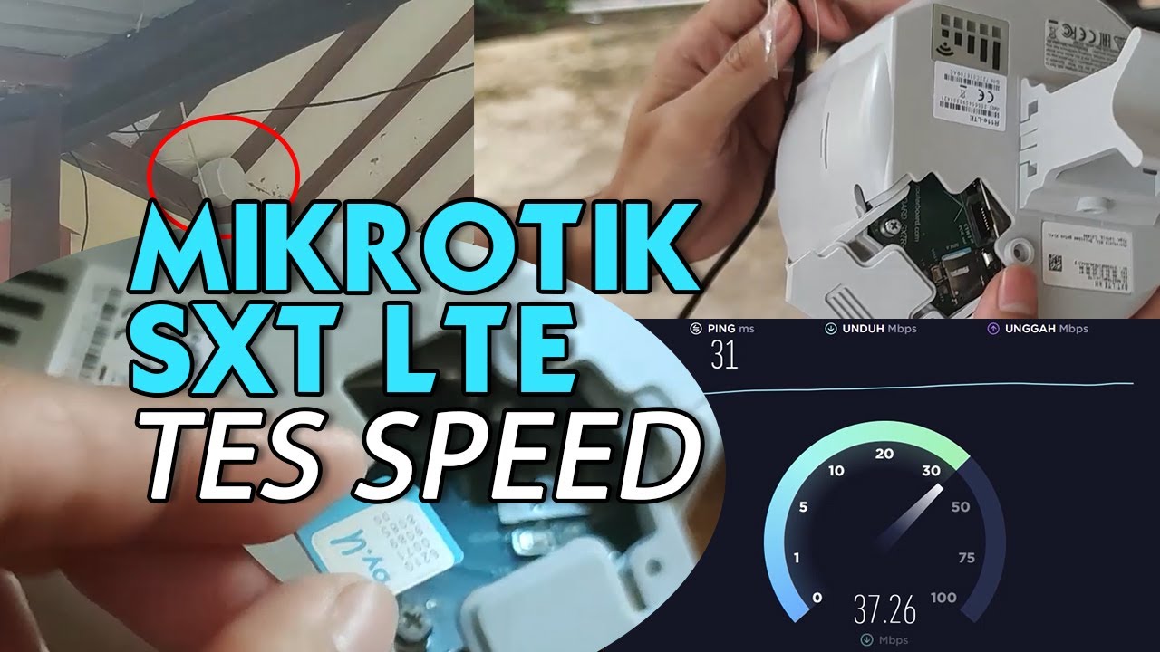 Review Mikrotik SXT LTE Kit & Cara Seting Speed Download Mantab - YouTube