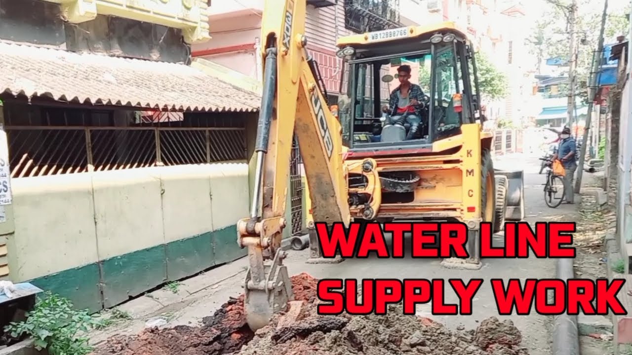 WATER LINE SUPPLY WORK | PIPE LINE SUPPY WORK - YouTube